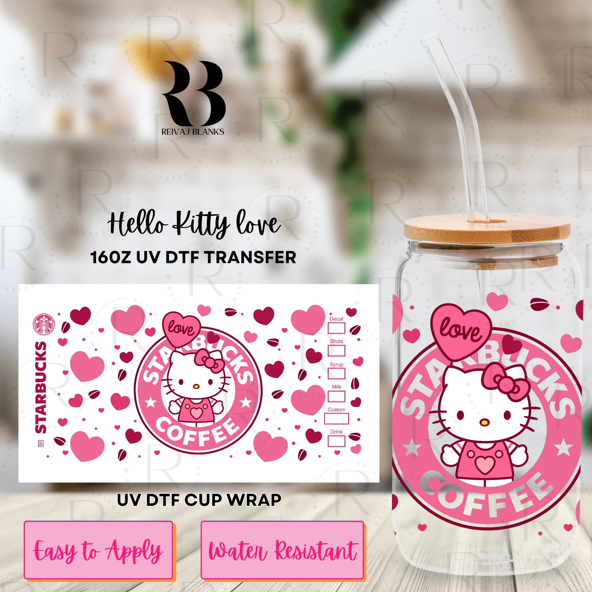 HELLO KITTY LOVE UV DTF WRAP – Reivaj Design Essentials