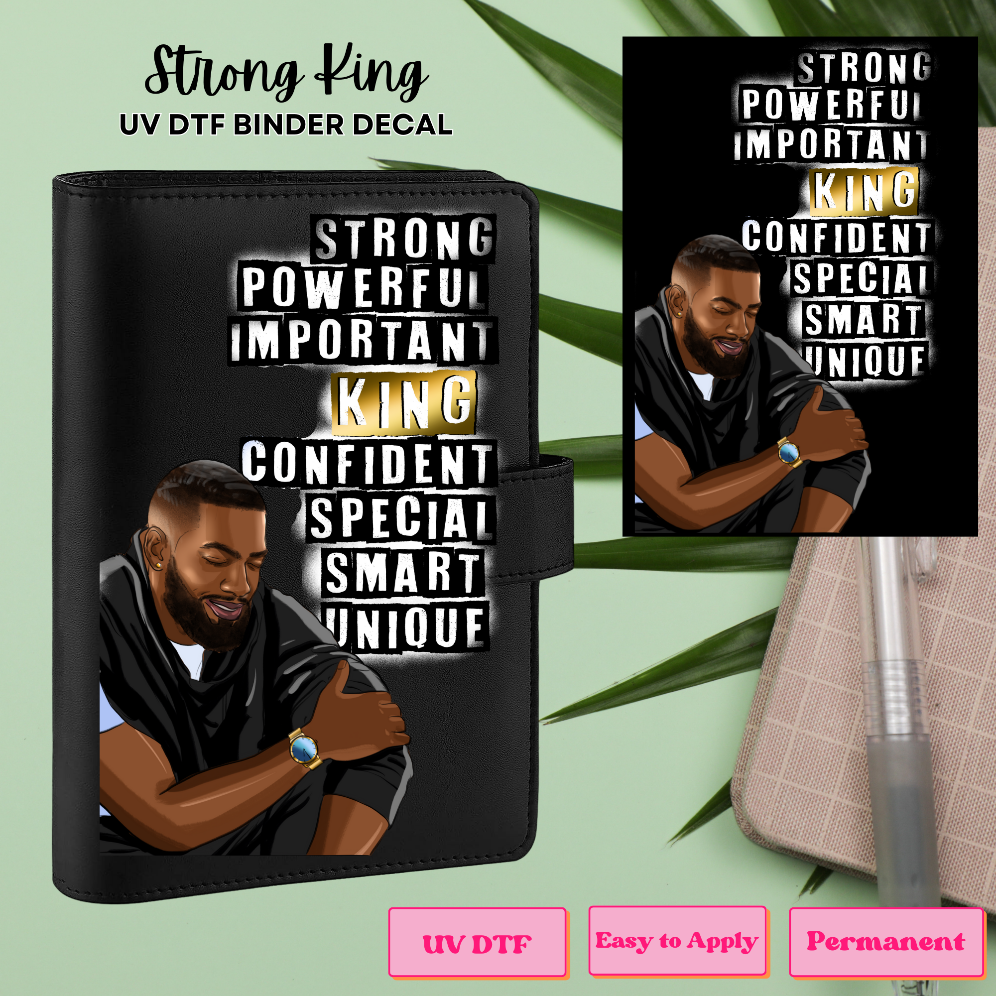 STRONG KING BINDER DECALS – Reivaj Design Essentials