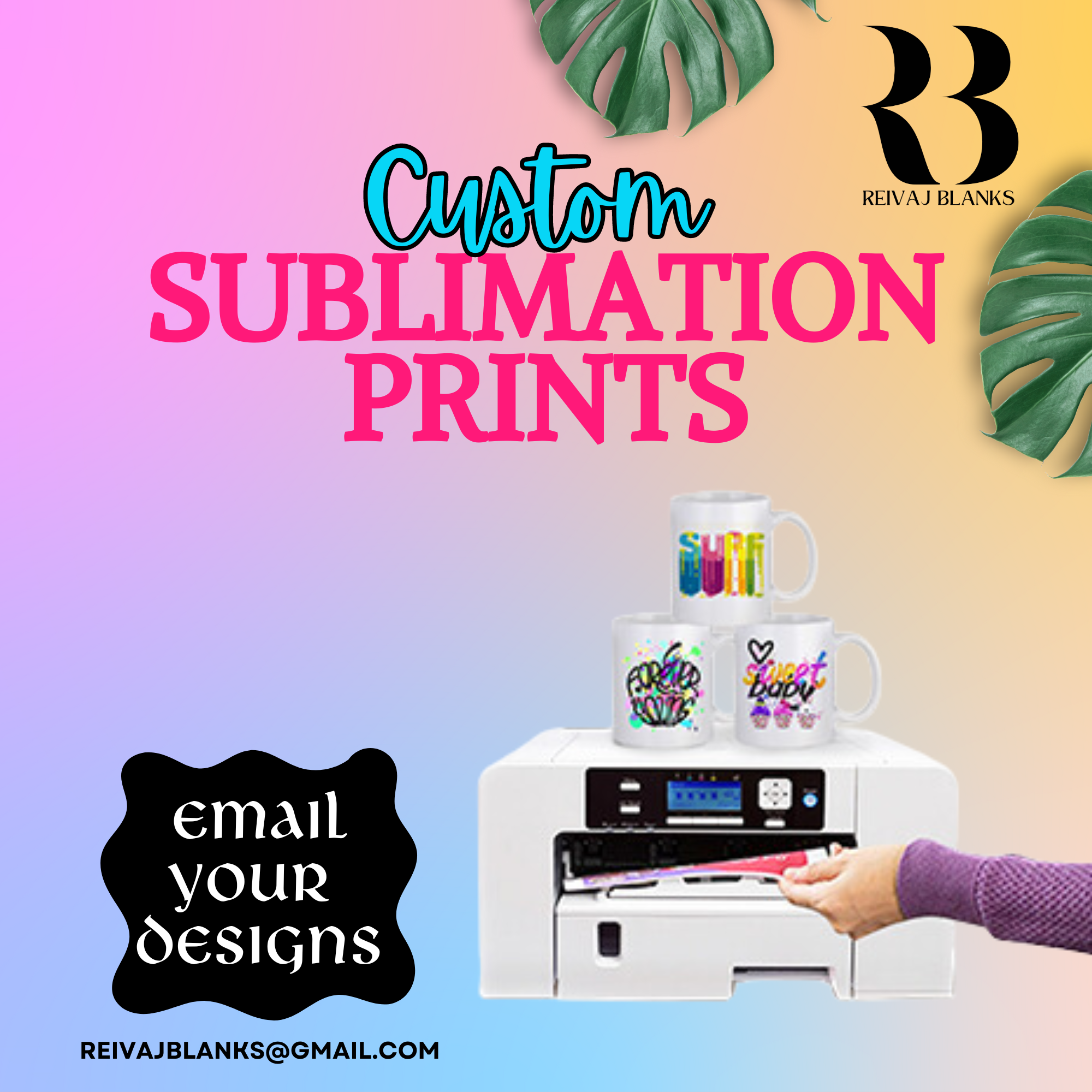 CUSTOM SUBLIMATION TRANSFERS – Reivaj Design Essentials