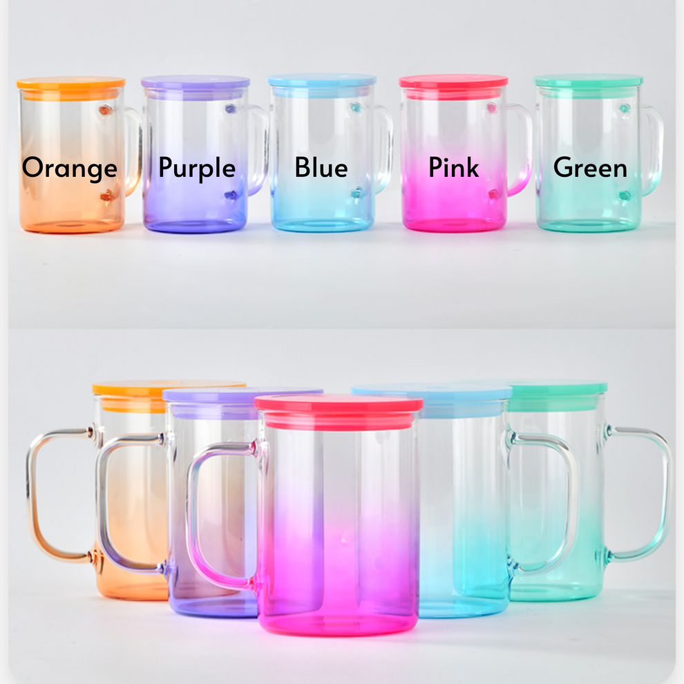 GRADIENT GLASS MUG 17 OZ (SUBLIMATION BLANK) – Reivaj Design Essentials